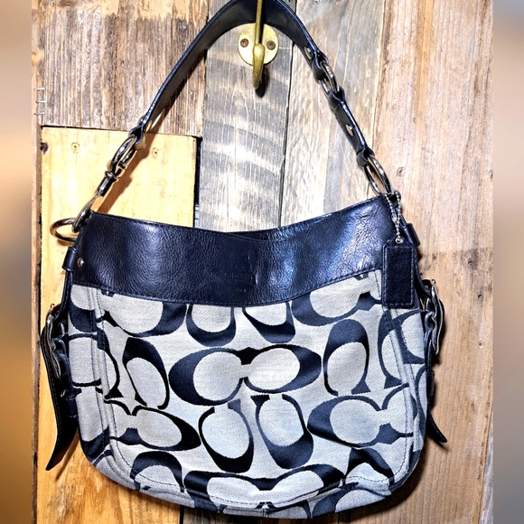 Coach | Bags | Authentic Coach Signature Zoe Hobo Shoulder Bag | Poshmark